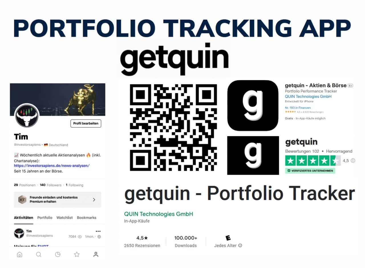 Getquin #1 Beste Portfolio Tracking App + Dividendenkalender
